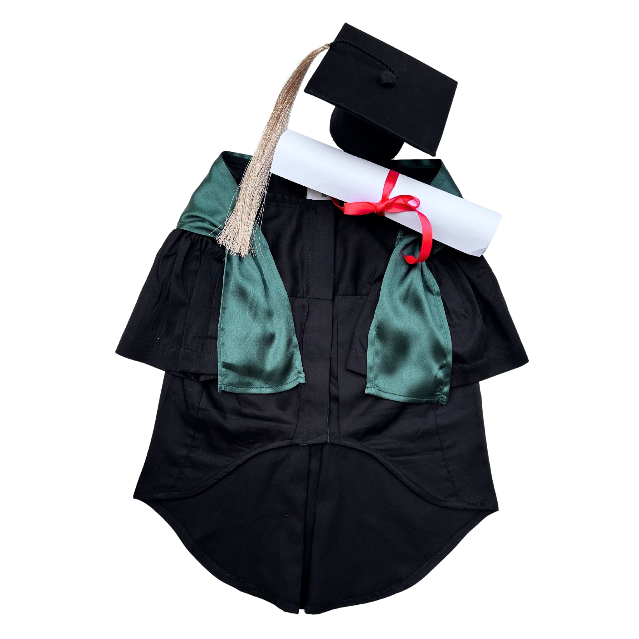 GRADUATION GOWN WITH CAP FOR DOGS AND CATS